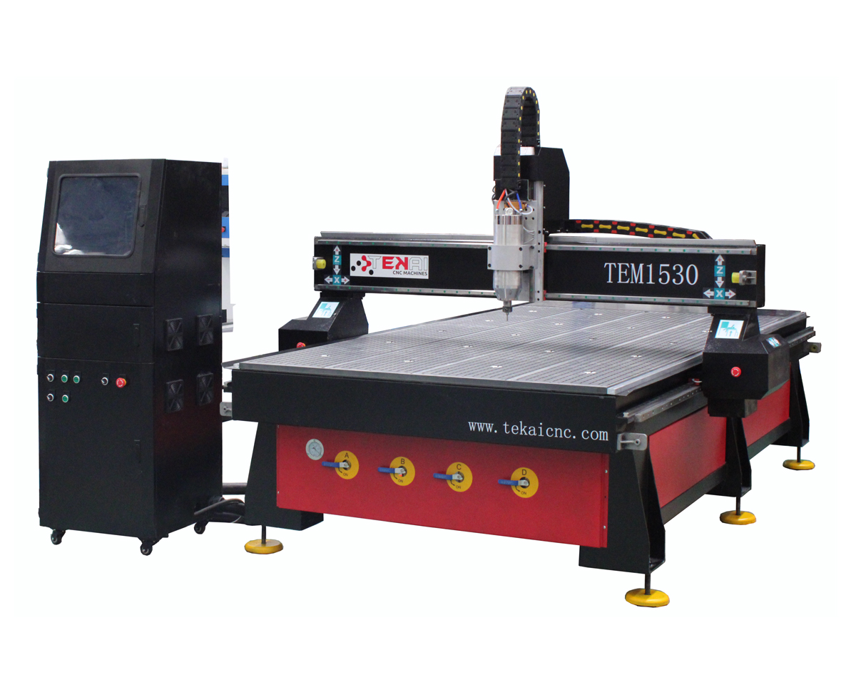 China TEM1530 woodworking cnc machinery wood cnc router 1530 aluminum ...